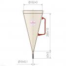 Cone for fluidity test | MUDTEST